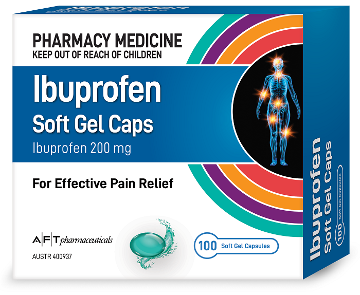 AFT Ibuprofen Soft Gel Capsules 200mg — Kiwi Chemist