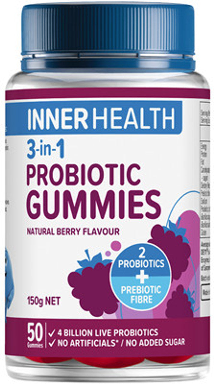 Inner Health Probiotic Adult Gummies 3-in-1 50 - Berry Flavour — Kiwi ...