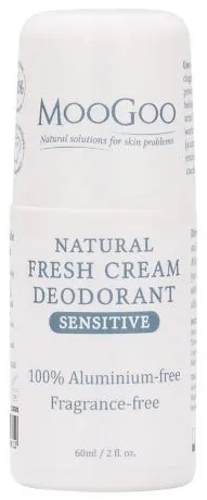 MooGoo Fresh Cream Deodorant Sensitive 60ml — Kiwi Chemist