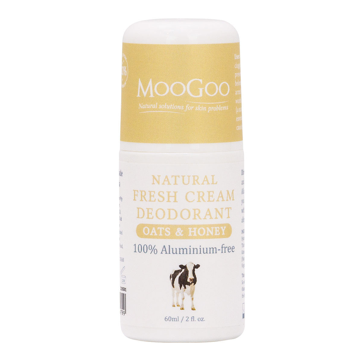 MooGoo Fresh Cream Deodorant 60ml - Oats & Honey — Kiwi Chemist