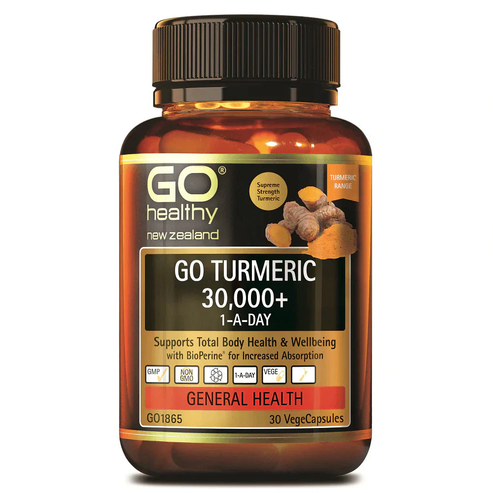 GO Turmeric 30000+ 1ADay capsules — Kiwi Chemist