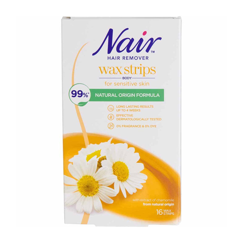 Nair Facial Wax Strips - 16 Strips — Kiwi Chemist