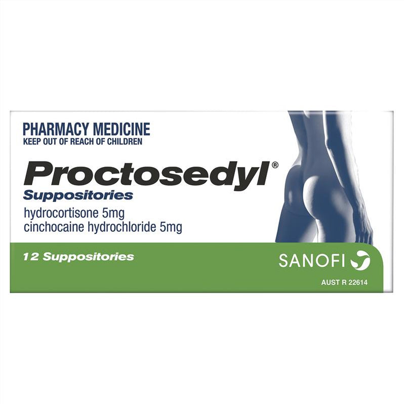 Proctosedyl Suppositories 12s — Kiwi Chemist
