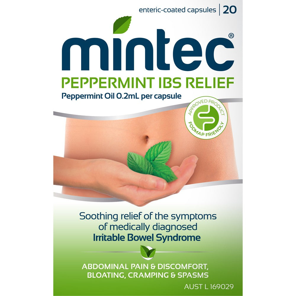 Mintec Peppermint IBS Capsules — Kiwi Chemist