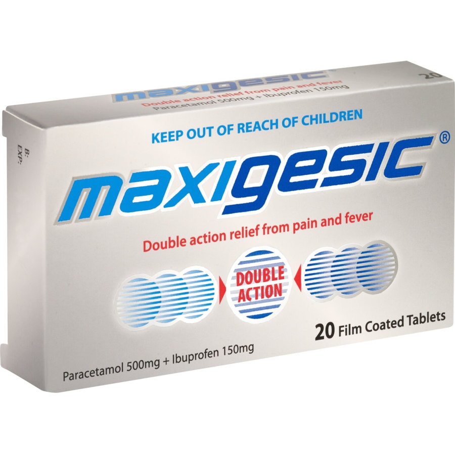 Maxigesic Double Action Tablets — Kiwi Chemist