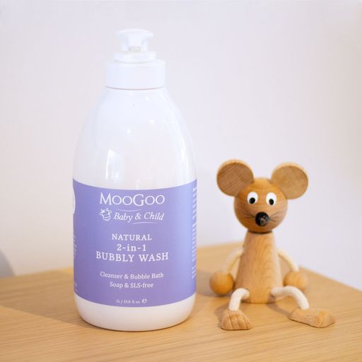 MOOGOO Natural 2-in-1 Bubbly Wash 500mL — Kiwi Chemist