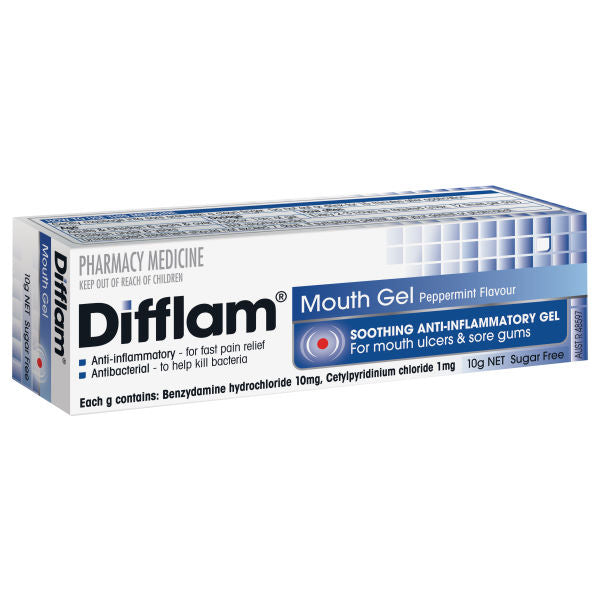 Difflam Mouth Gel 10g — Kiwi Chemist